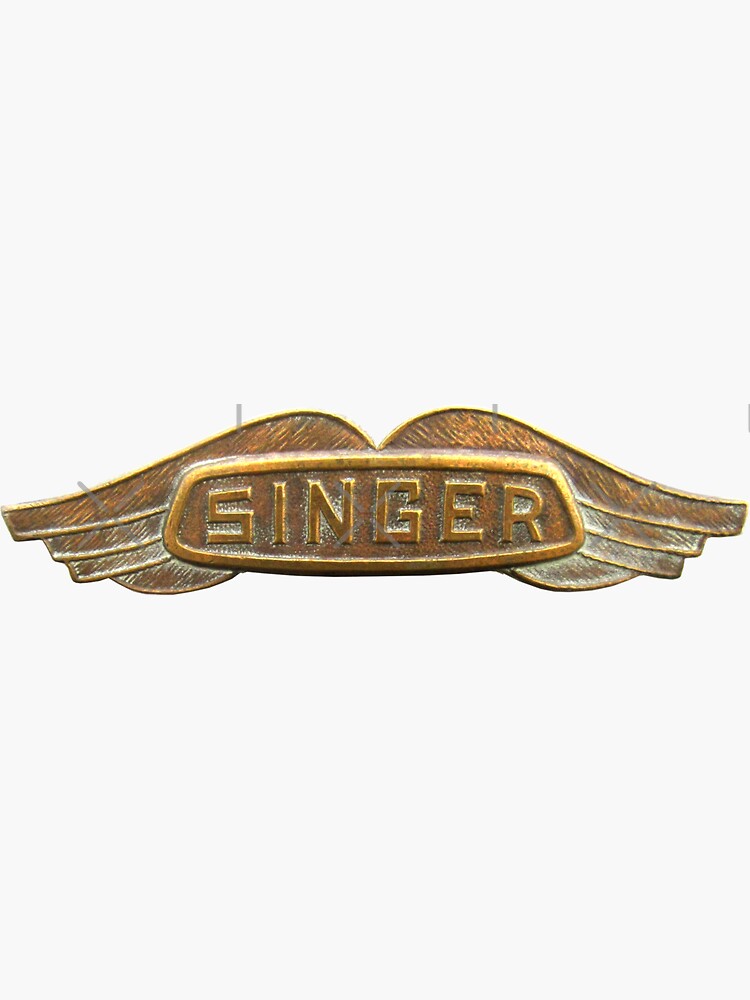 "Singer 1930s classic car logo" Sticker for Sale by soitwouldseem ...
