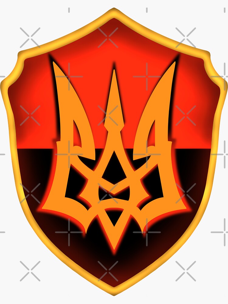 "Ukraine tryzub shield " Sticker by Graf1986 | Redbubble