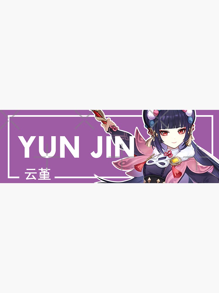 Pegatina «Yun Jin Genshin Impact Yunjin Stickers Fan-Made Yunjin Bumper ...