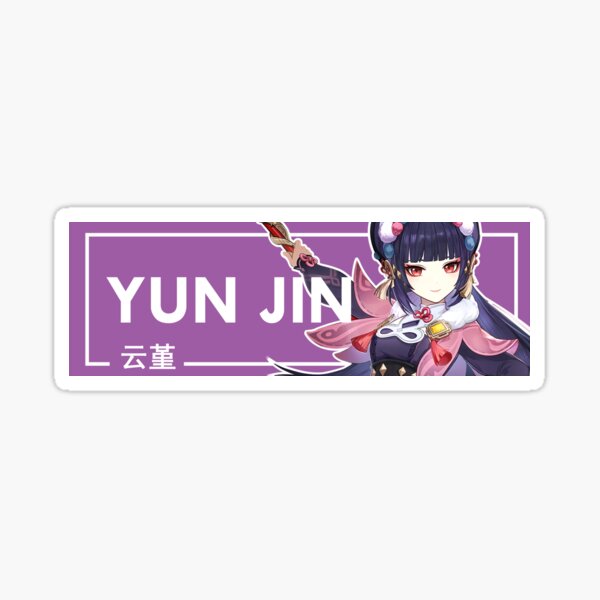 Pegatina «Yun Jin Genshin Impact Yunjin Stickers Fan-Made Yunjin Bumper ...