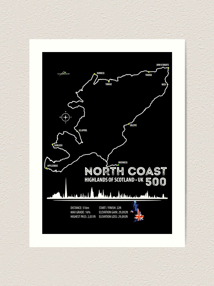 "NC500 North Coast 500 Scotland NC 500 Road Trip Motorcycle Sports Car ...