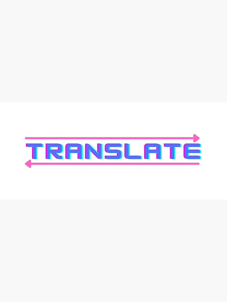 "Aesthetic Original Translate Design " Poster by Zerni | Redbubble