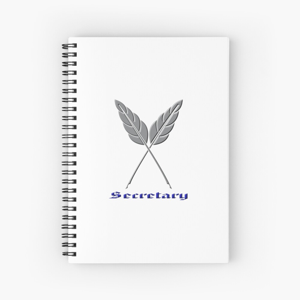 "Secretary" Spiral Notebook for Sale by lawrencebaird | Redbubble