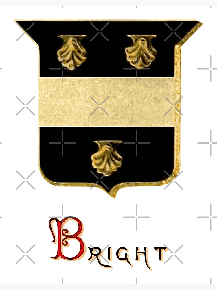 "Bright Family Coat of Arms" Poster for Sale by Heraldica | Redbubble