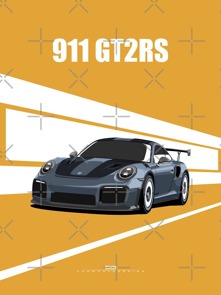 "911 GT2RS" Sticker for Sale by ElseWorldDesign | Redbubble