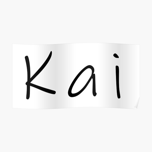 "Kai name" Poster for Sale by gmstockstudio | Redbubble