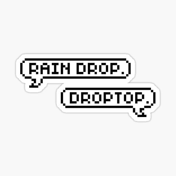 Rain Drop Stickers | Redbubble