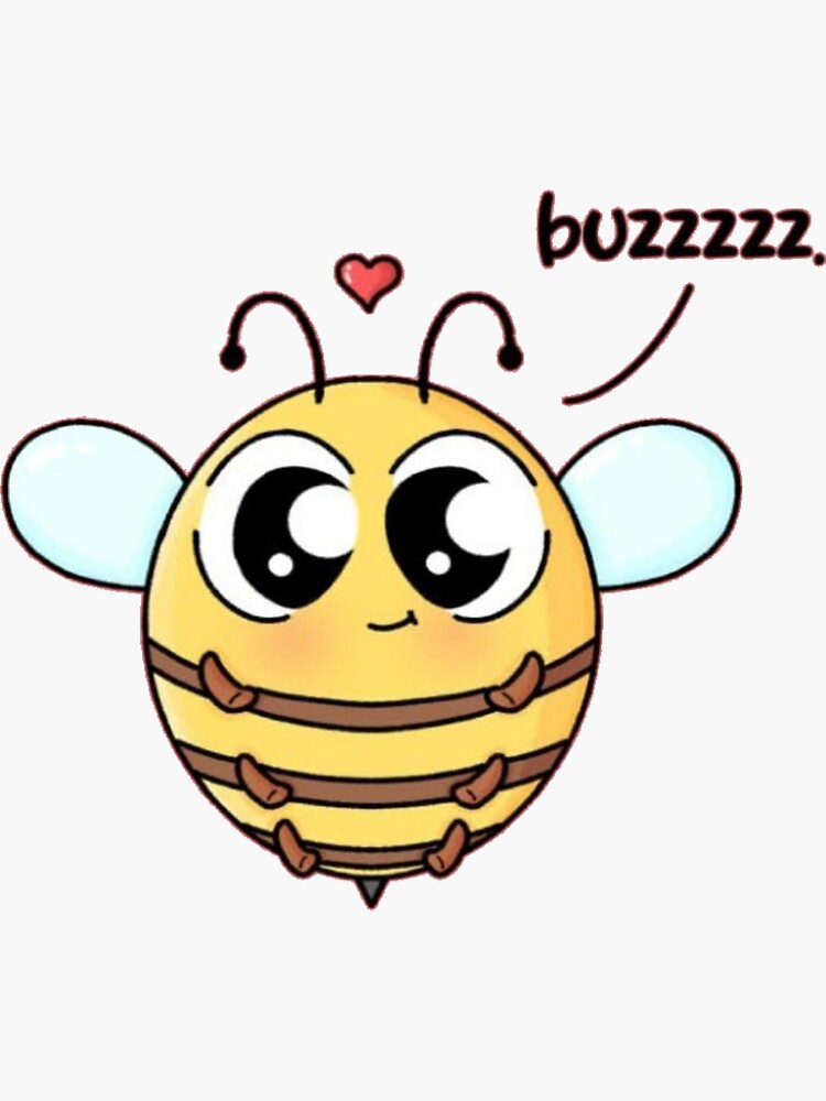 "cute lovable bee for those who love sweet things " Sticker for Sale by ...
