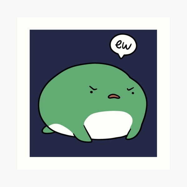 Rude Frog Art Prints | Redbubble