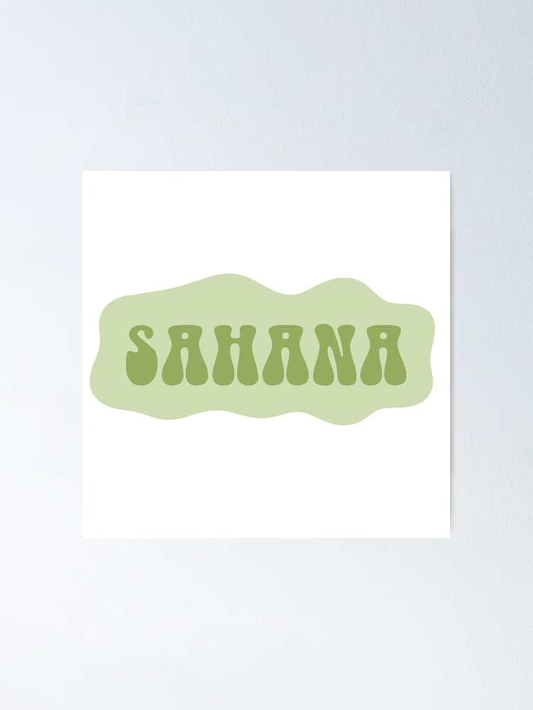 "Sahana" Poster by simkhemani | Redbubble