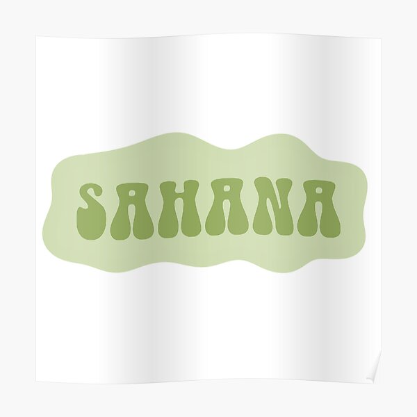 "Sahana" Poster by simkhemani | Redbubble