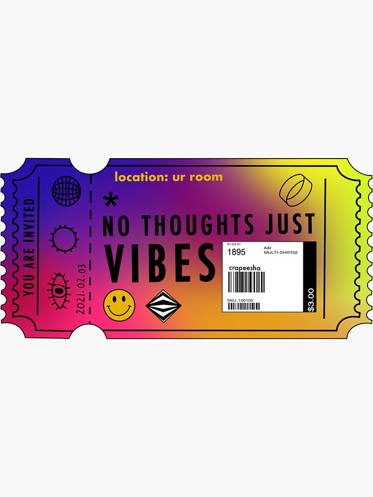 "Ticket Sticker" Sticker by crapeesha | Redbubble