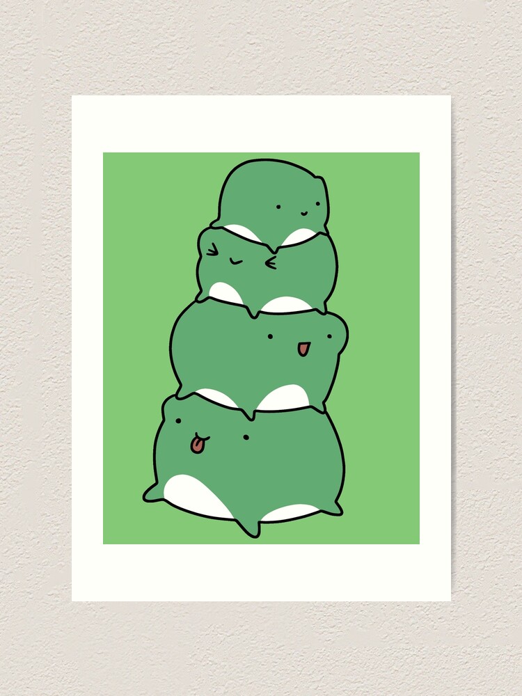 "Frog Stack" Art Print by SaradaBoru | Redbubble