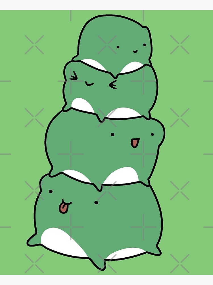 "Frog Stack" Art Print by SaradaBoru | Redbubble
