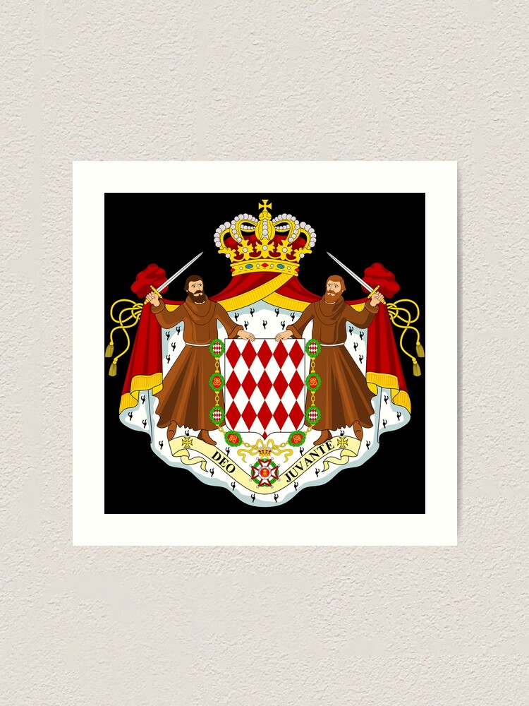 "Coat of Arms of Monaco | Monégasque Symbol" Art Print by camisariasj ...