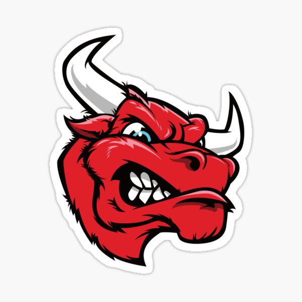 "Angry bull series " Sticker for Sale by Darumair | Redbubble