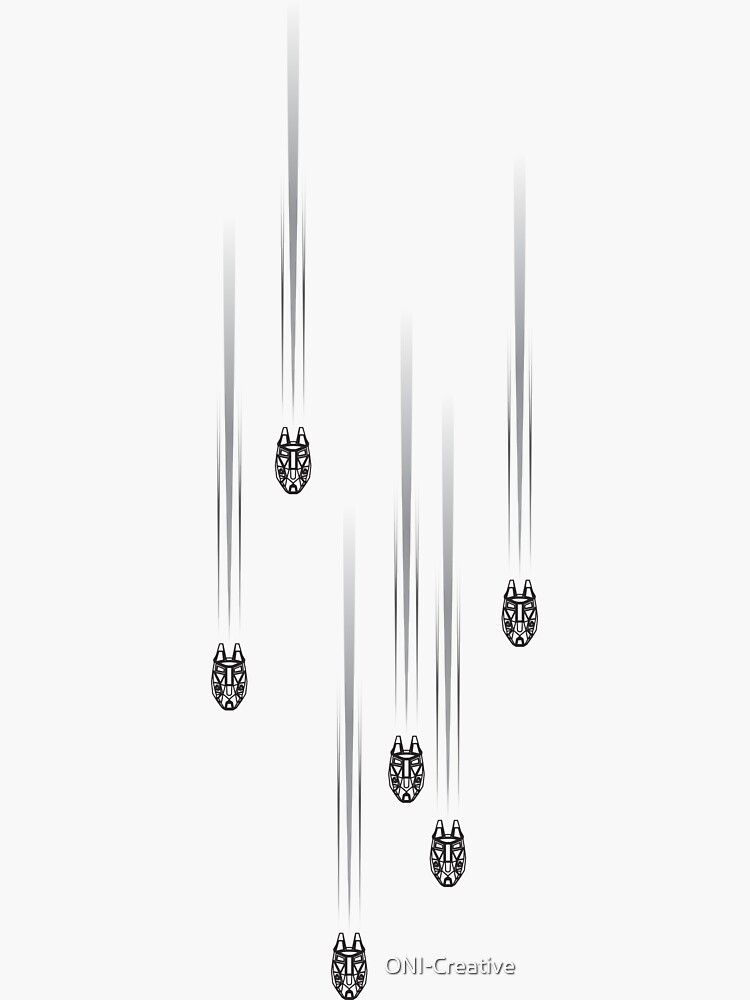 "ODST Drop Pods - Black Pods with Grey Streaks" Sticker for Sale by ONI ...