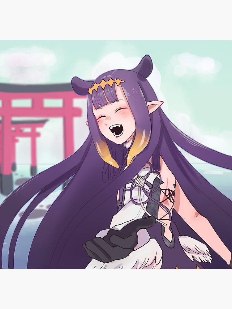 "Ninomae Inanis" Sticker for Sale by Tsumugikun | Redbubble