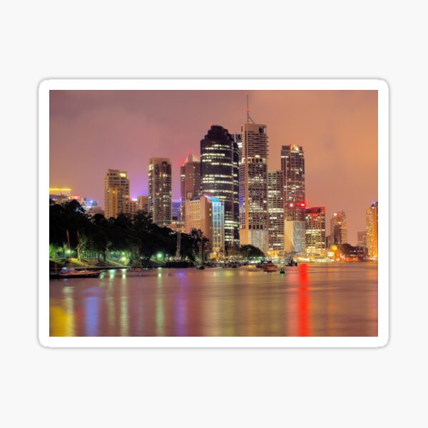 "Brisbane City" Sticker for Sale by Wayne48 | Redbubble