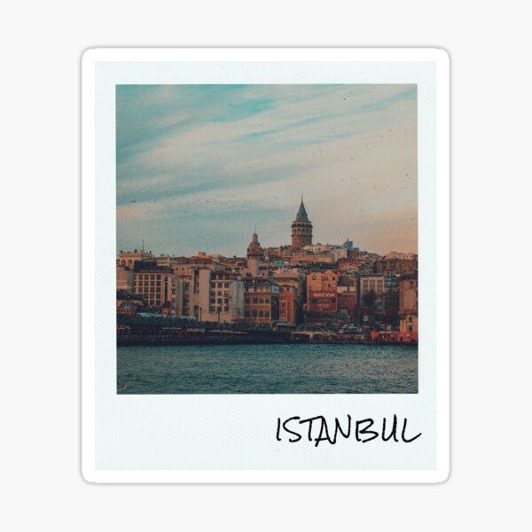 "Istanbul Vintage Film White Frame Souvenir" Sticker for Sale by ...