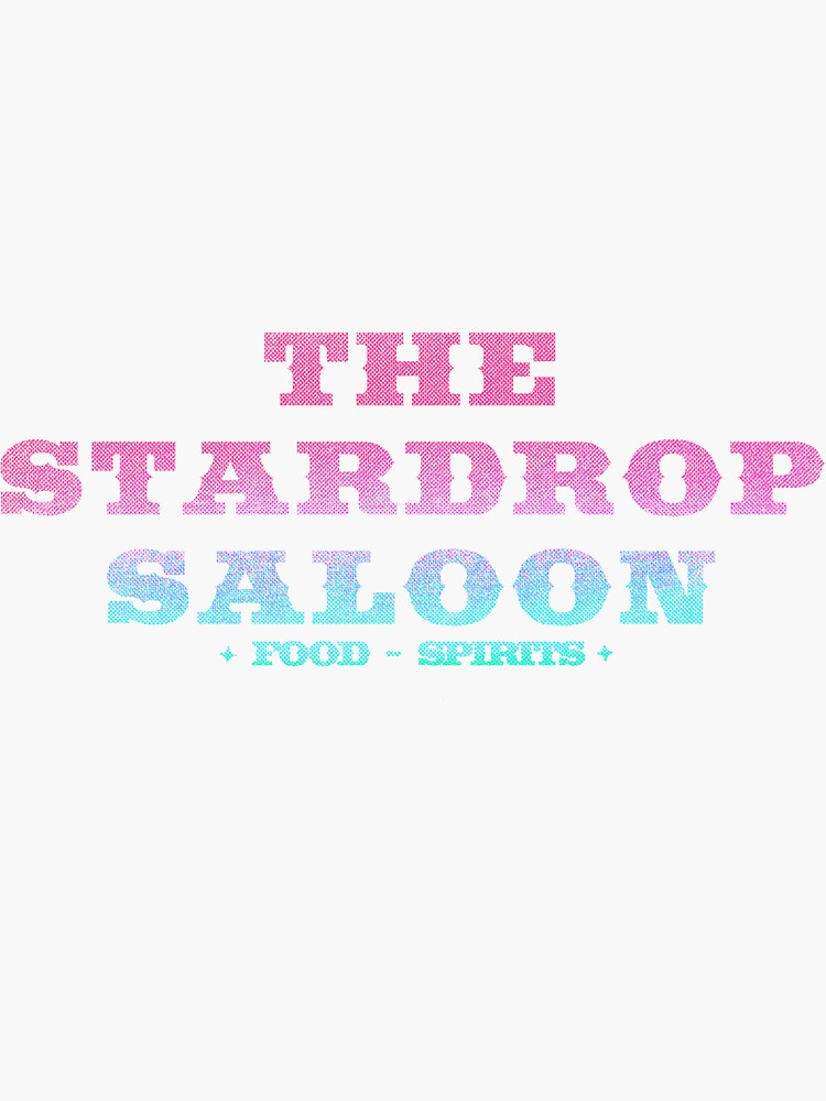"Stardrop Saloon Pelican Town stardew valley" Sticker for Sale by ...