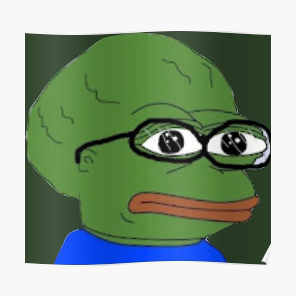 "Smart ass frog" Poster for Sale by los-memes | Redbubble