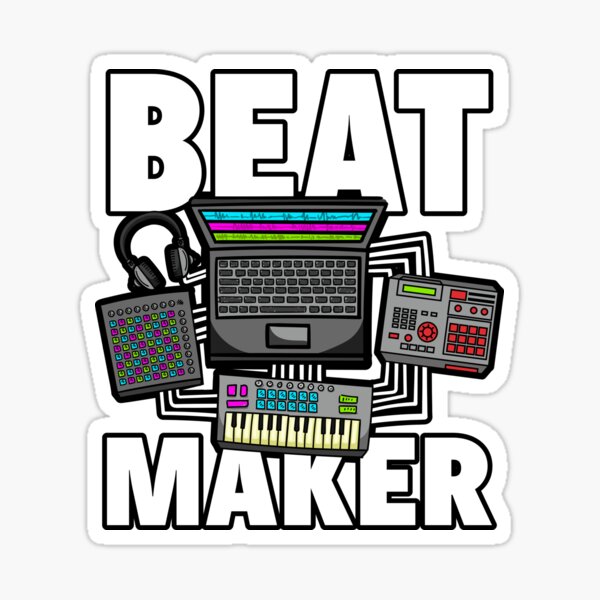 "I Make Beats Music Producer" Sticker for Sale by dconciente | Redbubble