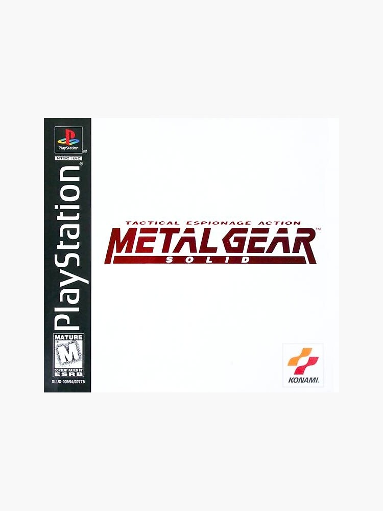 "Metal Gear Solid Box art Sticker" Sticker for Sale by DimesOvaDollars ...