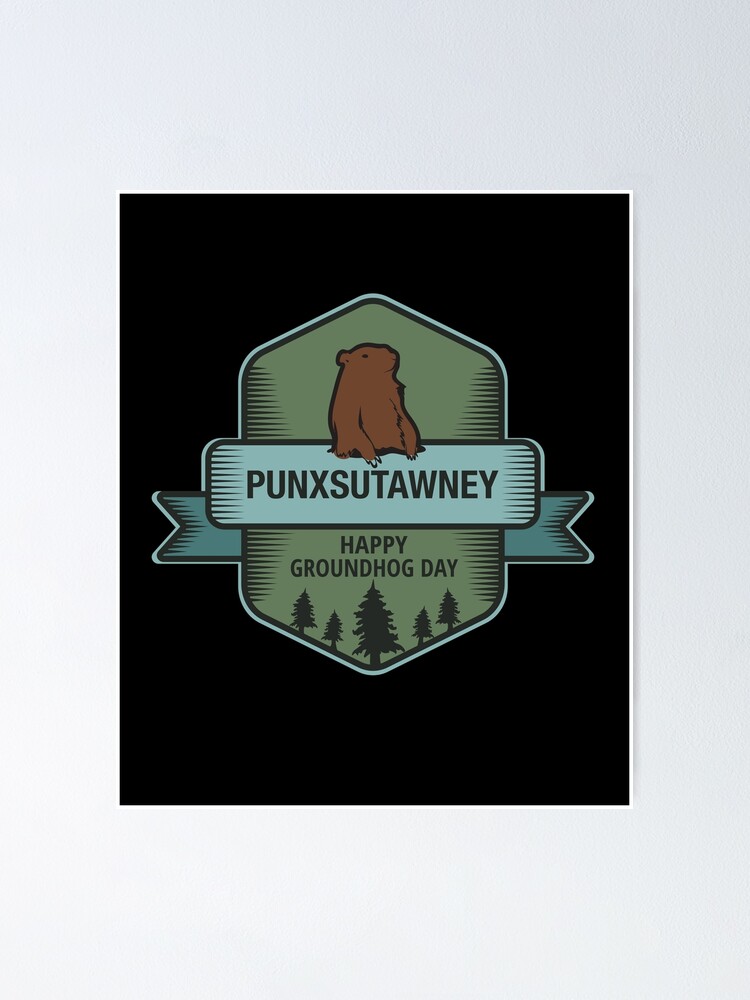 "Groundhog Day Vintage Label" Poster for Sale by Bloomartdesigns ...