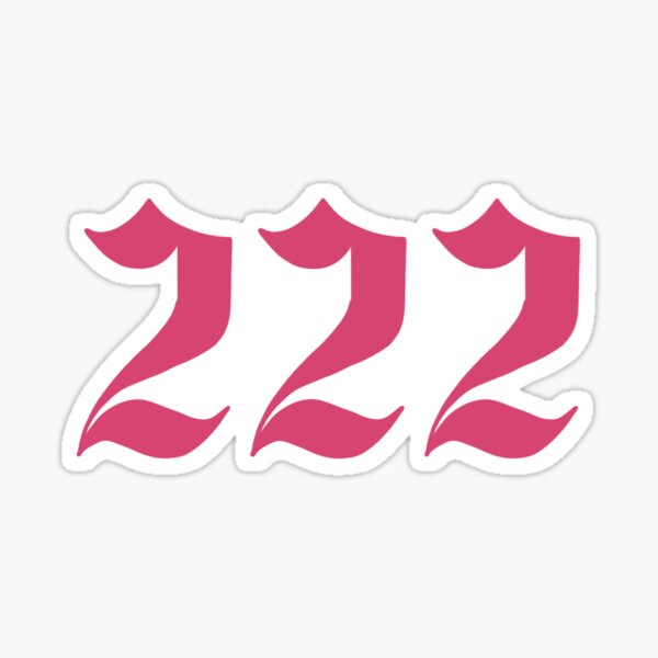 "Angel number 222" Sticker by shrubbieshrubb | Redbubble