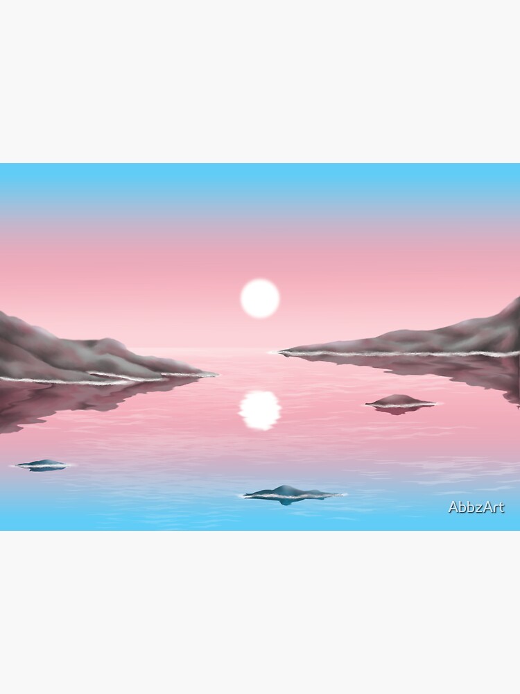 "Subtle Trans Flag" Sticker for Sale by AbbzArt | Redbubble