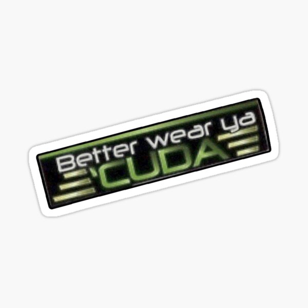 "Btr cuda " Sticker for Sale by FordR24 | Redbubble