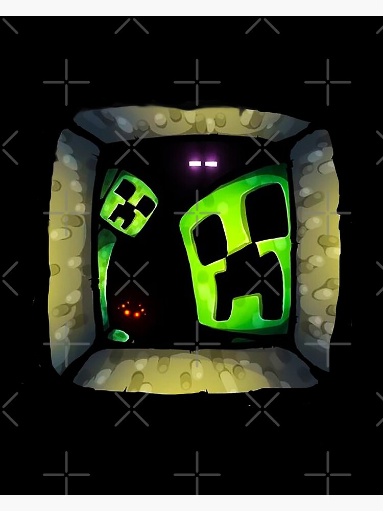 "Creepy Minecraft Creepers" Poster for Sale by ddkart | Redbubble