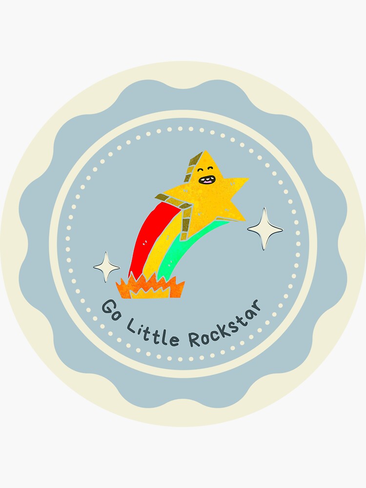 "Go Little Rockstar" Sticker by momentsofvision | Redbubble