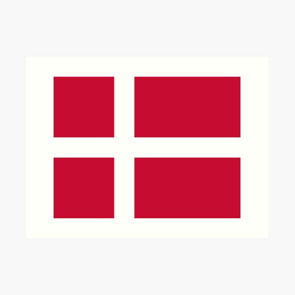 "Flag of Denmark | Danish National Symbol | Dannebrog" Art Print by ...