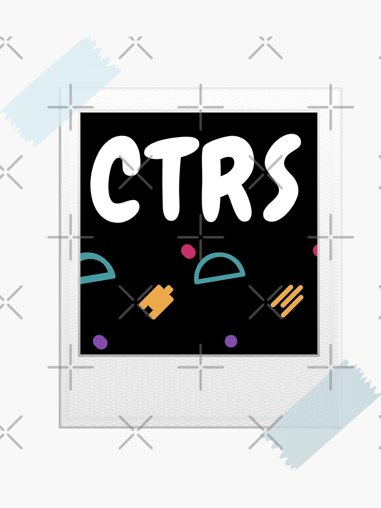 "CTRS 90s Vibe Sticker" Sticker for Sale by RecOutLoud | Redbubble