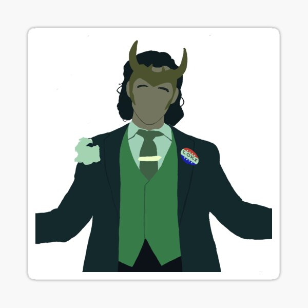 "President Loki " Sticker for Sale by AriDraws04 | Redbubble