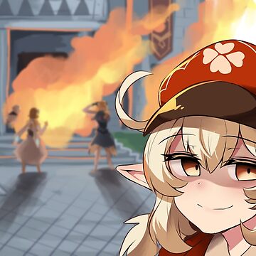 "Genshin Impact Klee meme" Sticker for Sale by banana-baby | Redbubble