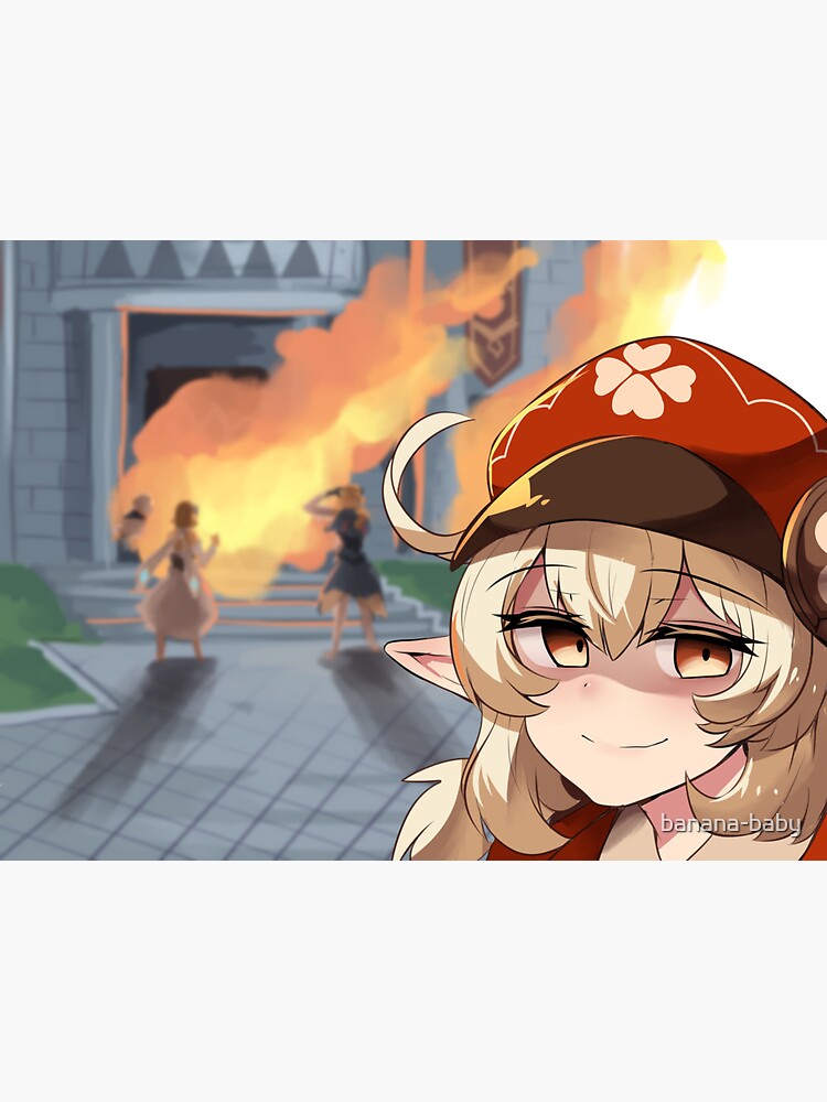 "Genshin Impact Klee meme" Sticker for Sale by banana-baby | Redbubble