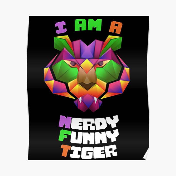 "NFT Krypto Non Functional Token Nerdy Funny Tiger" Poster for Sale by ...