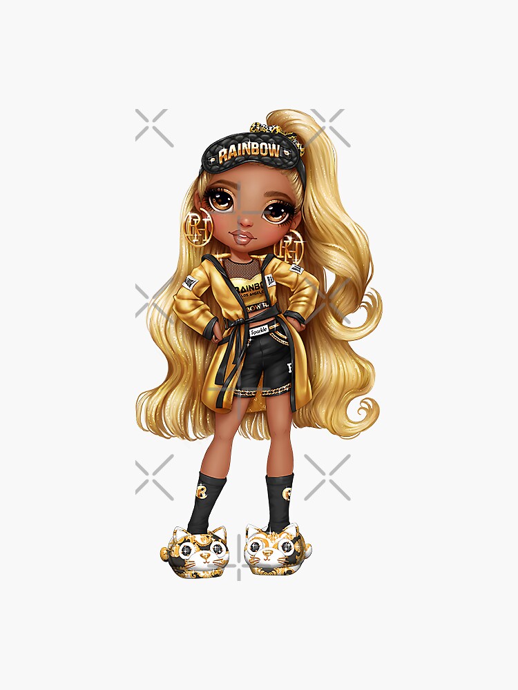 "Rainbow High Marisa Golding" Sticker for Sale by BreannaRobin | Redbubble