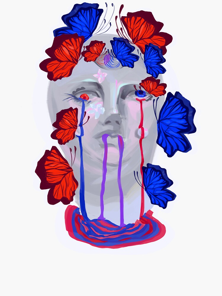 "Corrupt Greek Statue " Sticker for Sale by Cosmicglue | Redbubble