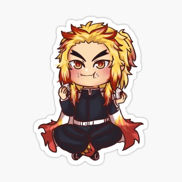 Pegatina «Chibi Rengoku Demon Slayer» de ChibiGuy | Redbubble