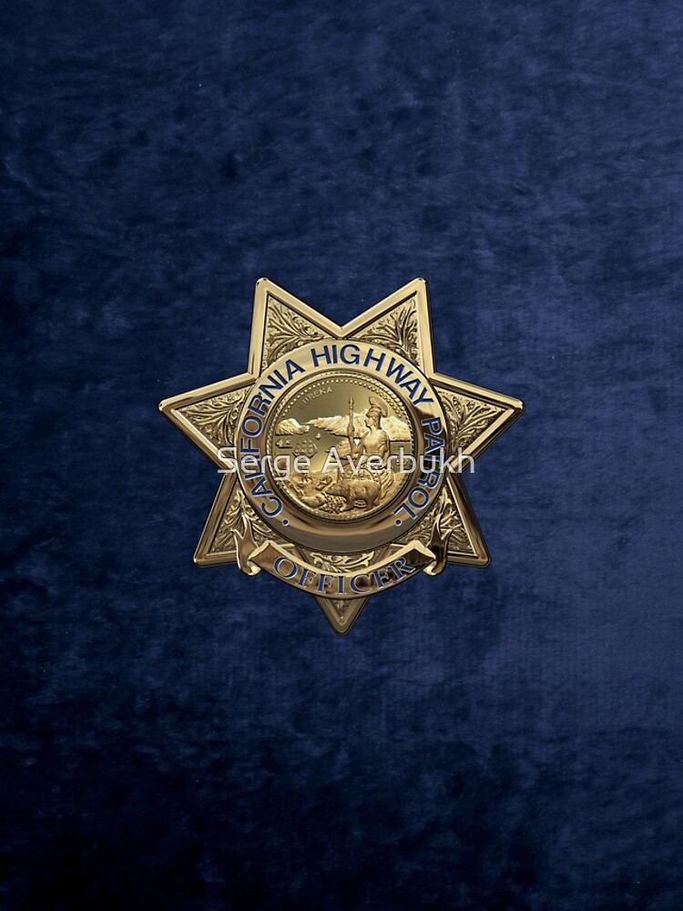 "California Highway Patrol - CHP Police Officer Badge over Blue Velvet" iPhone Case for Sale by ...