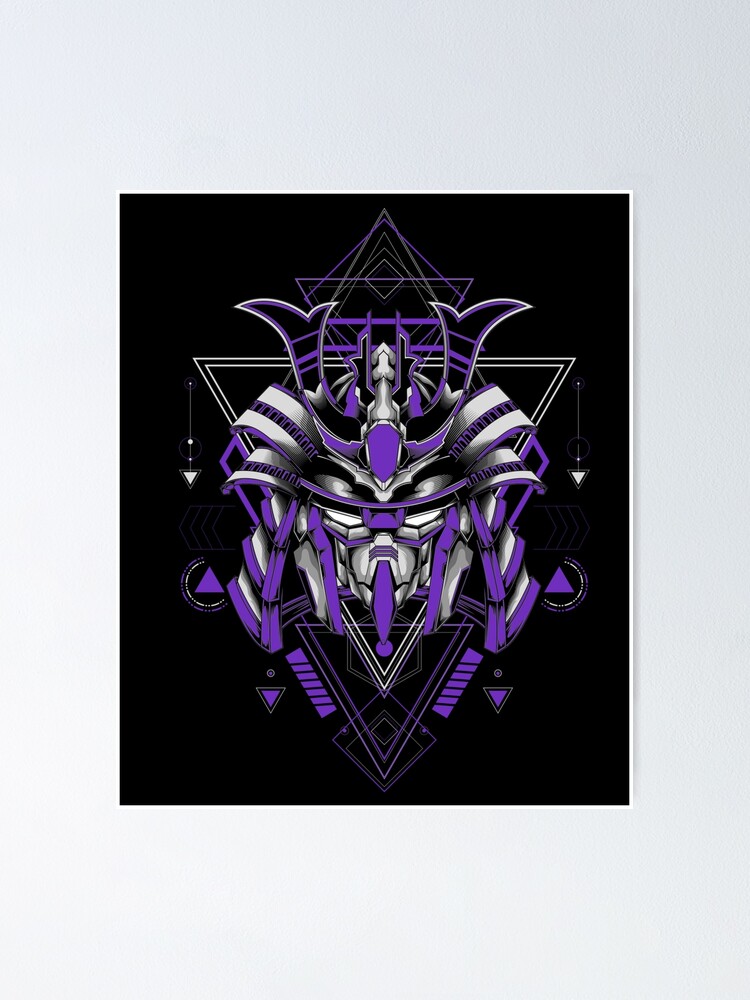 "Mecha Demon: Purple Samurai Kabuto" Poster for Sale by Th3-Muma ...