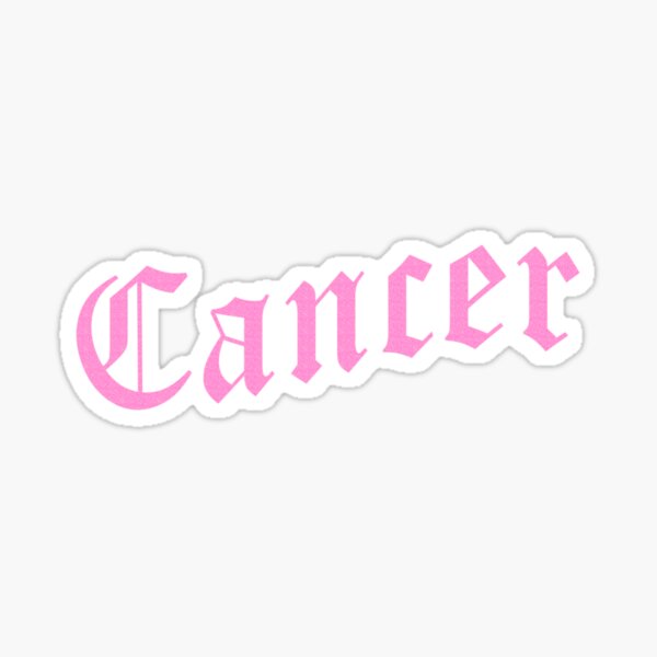 "cancer sparkly" Sticker for Sale by kellsstore | Redbubble