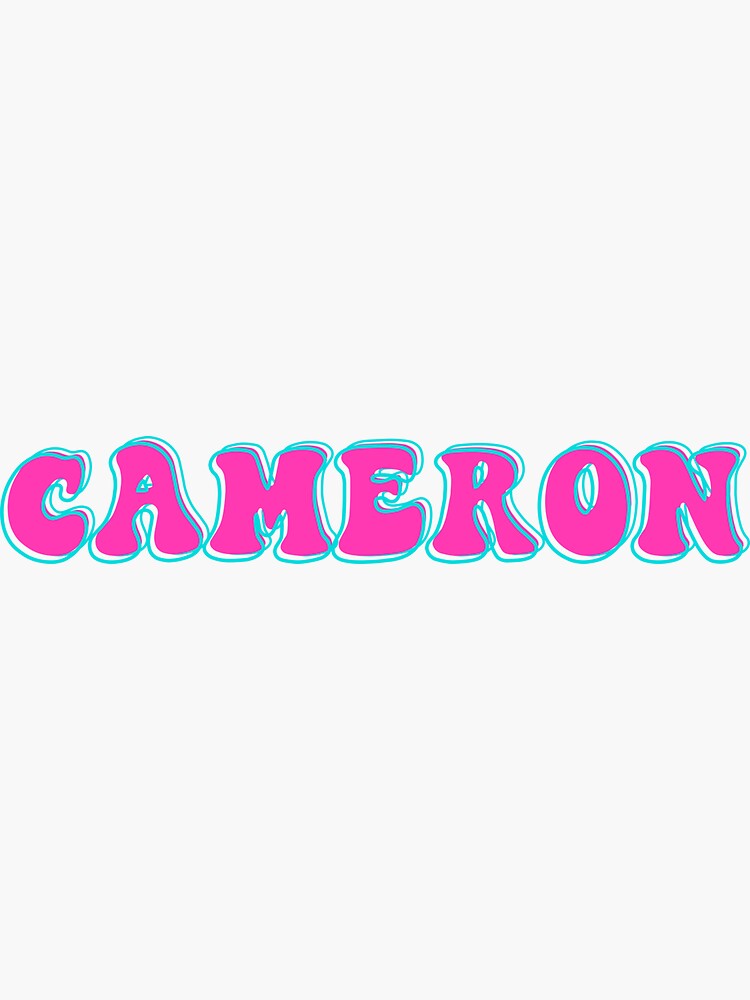 "CAMERON Cute Custom Name Design - Kawaii CAMERON Name" Sticker by ...