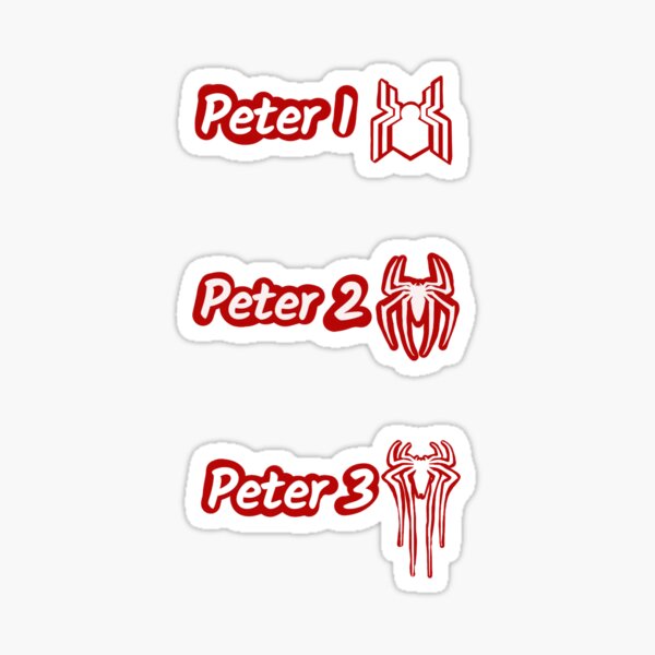 "Peter 1, Peter 2, Peter 3 pack" Sticker for Sale by andreaariass ...