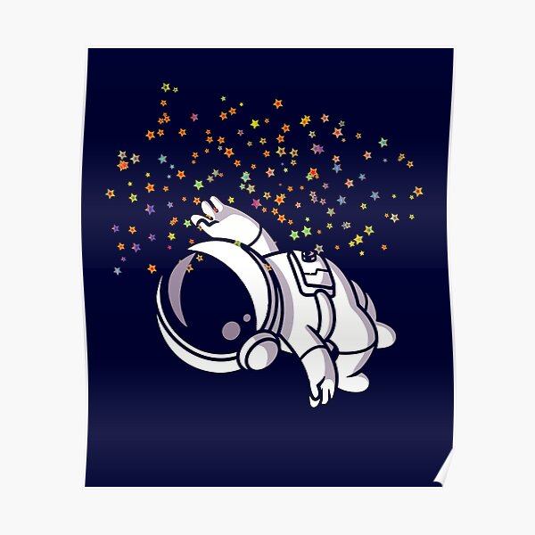 "Stardust Spaceman-space lovers t-shirt and sticker design" Poster for ...