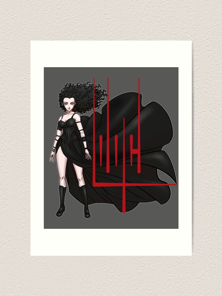 " Lilith comic book anime character Lilith manga cover art " Art Print ...